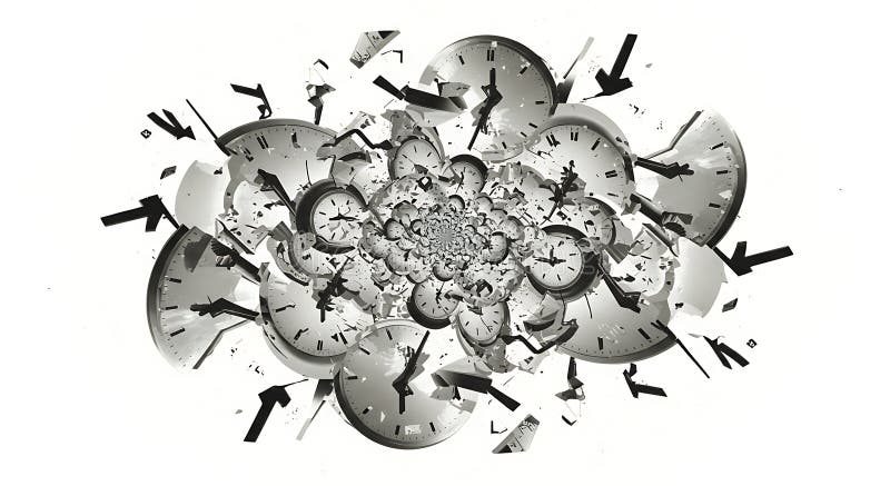 Surreal Artwork Featuring a Kaleidoscopic Explosion of Numerous ...