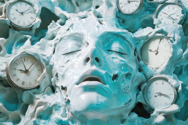 Melting Clocks and Surreal Landscape with Distorted Face - Dali ...