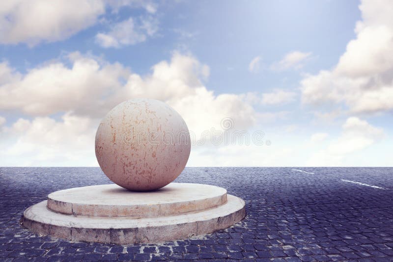 Stone ball stock image. Image of stone, africa, erosion - 20595889
