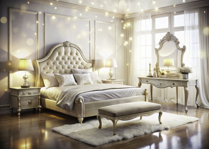 Surreal Bedroom Interior Design a Double Exposure Masterpiece Featuring ...