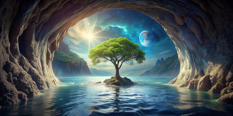 Surreal Art, Generative AI Illustration Stock Image - Image of ...