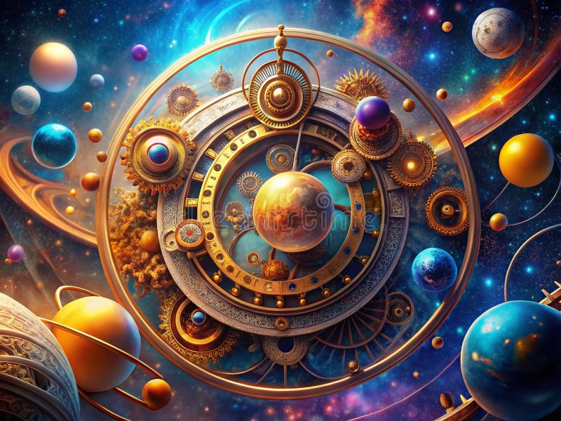 2024 Surreal Celestial Calendar a Dreamlike Clockwork Universe Unveiled ...