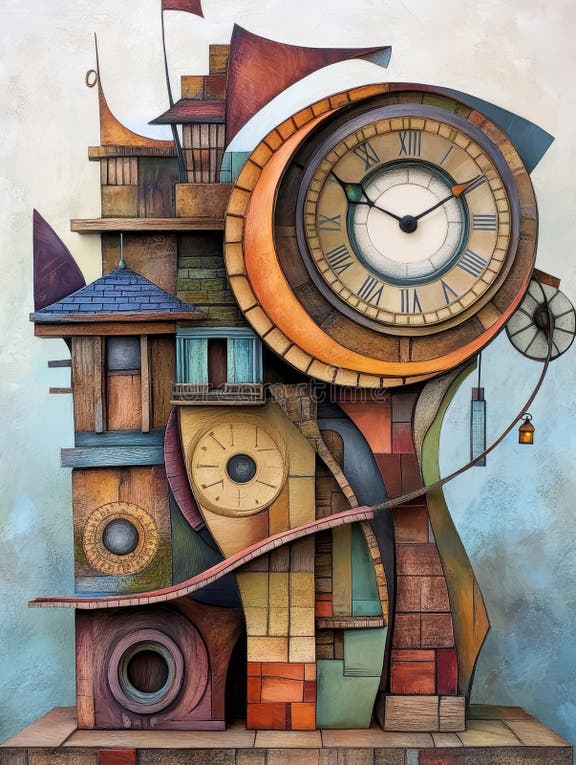 Fantasy clockwork stock illustration. Illustration of antique - 371971583