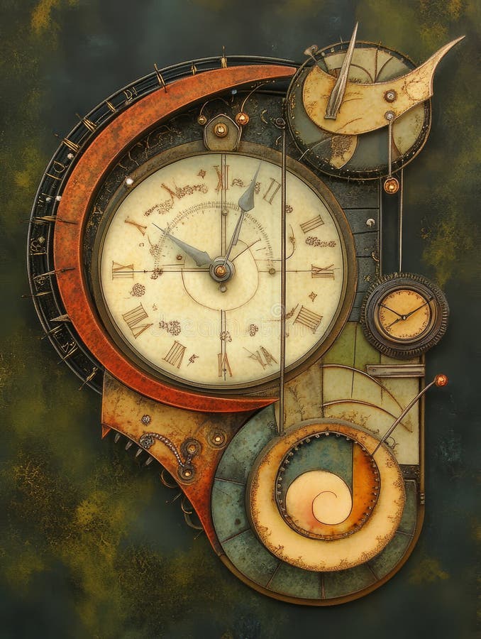 Fantasy clockwork stock illustration. Illustration of generative ...
