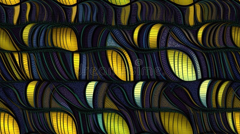 Vivit Color Fabric Pattern Design Stock Illustration - Illustration of ...