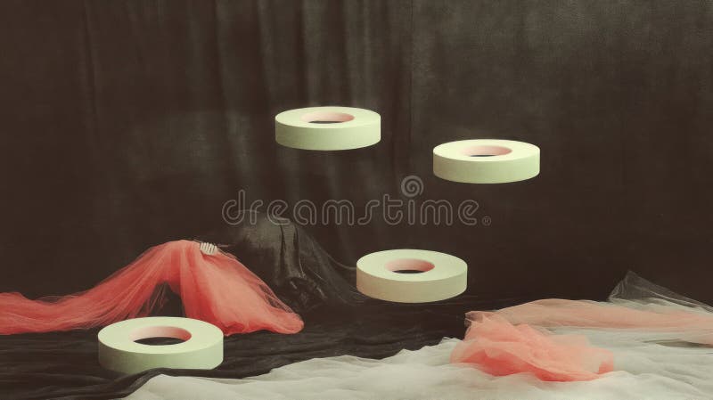 A Surreal Composition of Floating Objects with Soft Fabric Elements ...