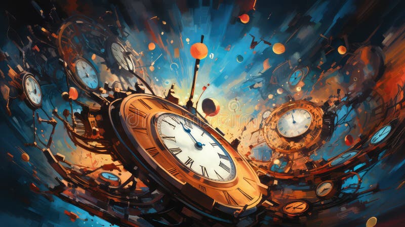 Surreal Convergence of Time and Space in an Abstract Vortex of Clocks ...