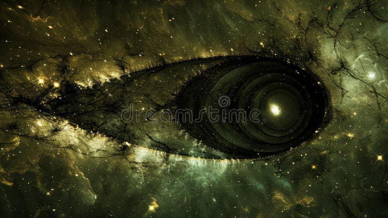 A Surreal Cosmic Eye Design, Evoking Themes of Space and Perception ...