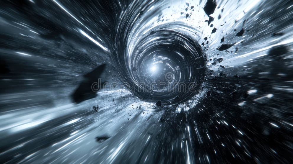 Surreal Cosmic Vortex of Plasma Tendrils and Planetary Debris ...