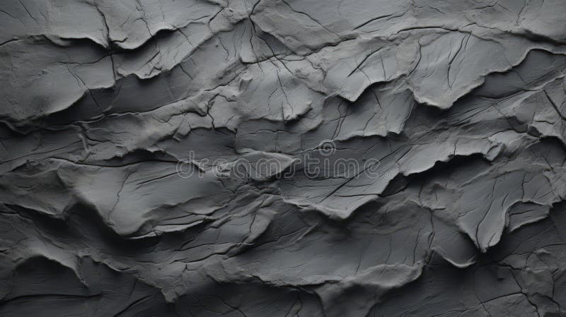 Surreal Cracking Grey Wall: a Dark and Foreboding Landscape Stock ...