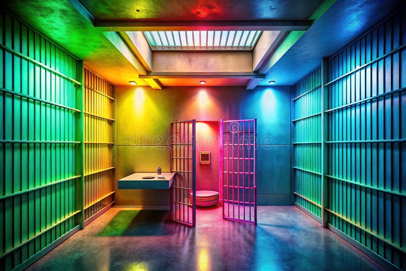 A Surreal Cubicle Prison a Digitally Transformed Office Space Evoking ...
