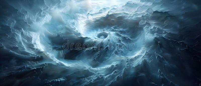 Surreal Cyclone Essence in Minimalist Melody Style. Concept Surrealism ...