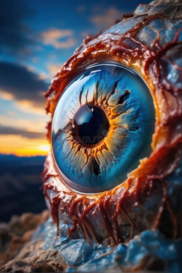Surreal 3D All Seeing Eye AI Generated Photo Stock Illustration ...