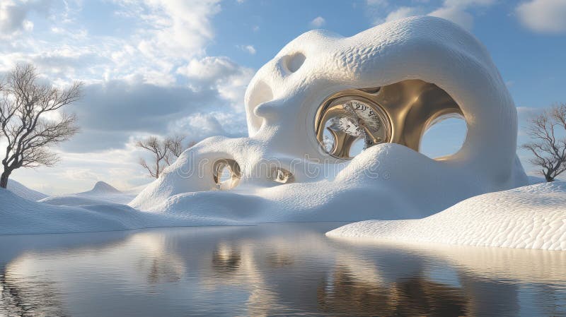 Surreal Dali-Inspired Artwork with Melting Clocks, Bizarre Landscapes ...