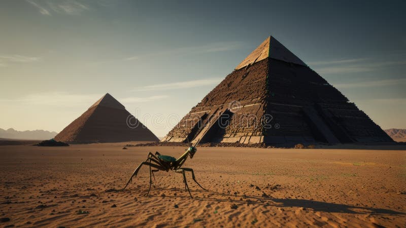 Encounter with the Insectoid Alien Civilizatio Stock Photo - Image of ...