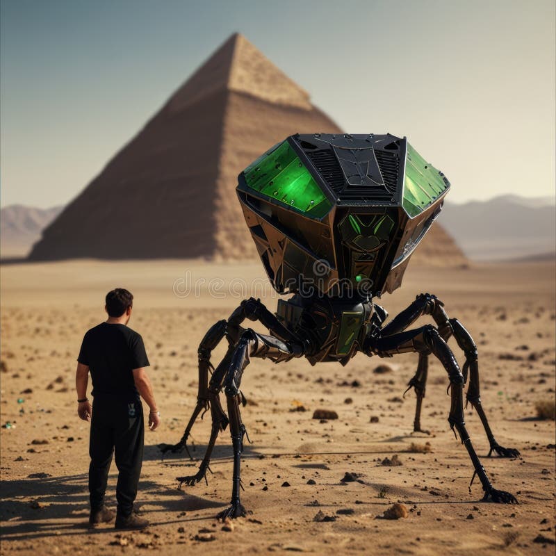Encounter with the Insectoid Alien Civilizatio Stock Photo - Image of ...
