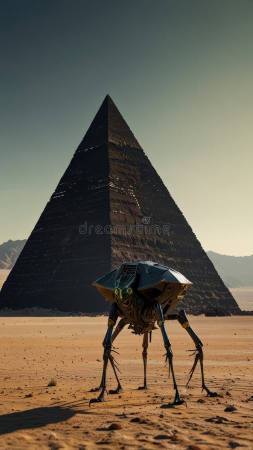 Encounter with the Insectoid Alien Civilizatio Stock Photo - Image of ...
