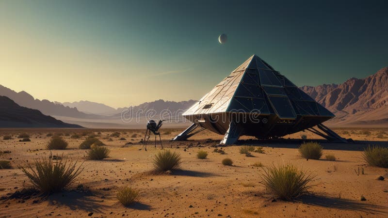 Encounter with the Insectoid Alien Civilizatio Stock Photo - Image of ...