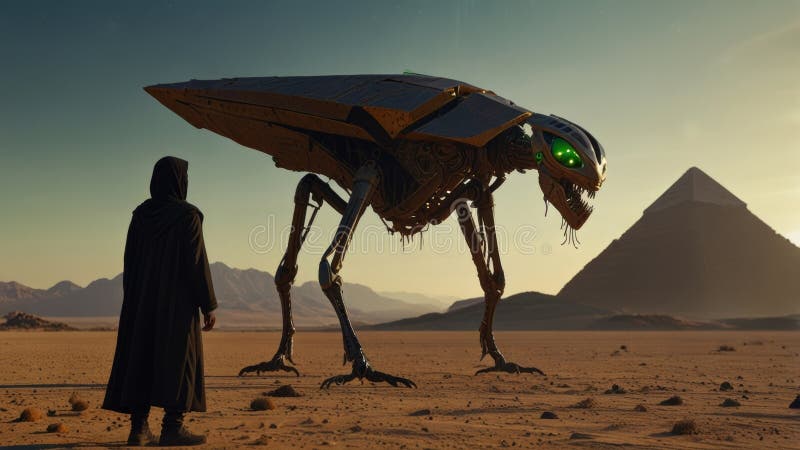 Encounter with the Insectoid Alien Civilizatio Stock Image - Image of ...