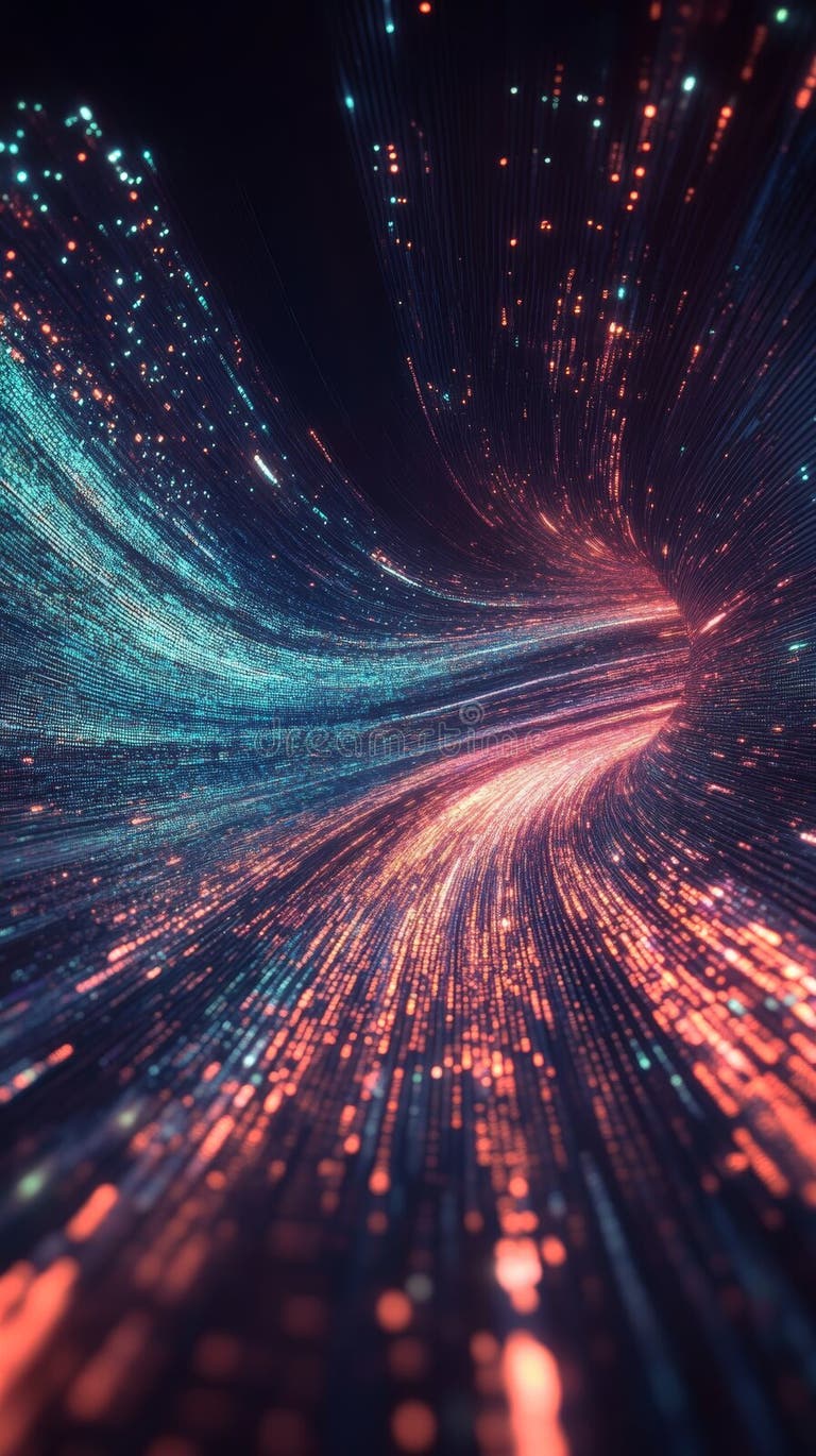 Network Visualization Dynamic Data Streams Stock Illustrations – 5,828 ...