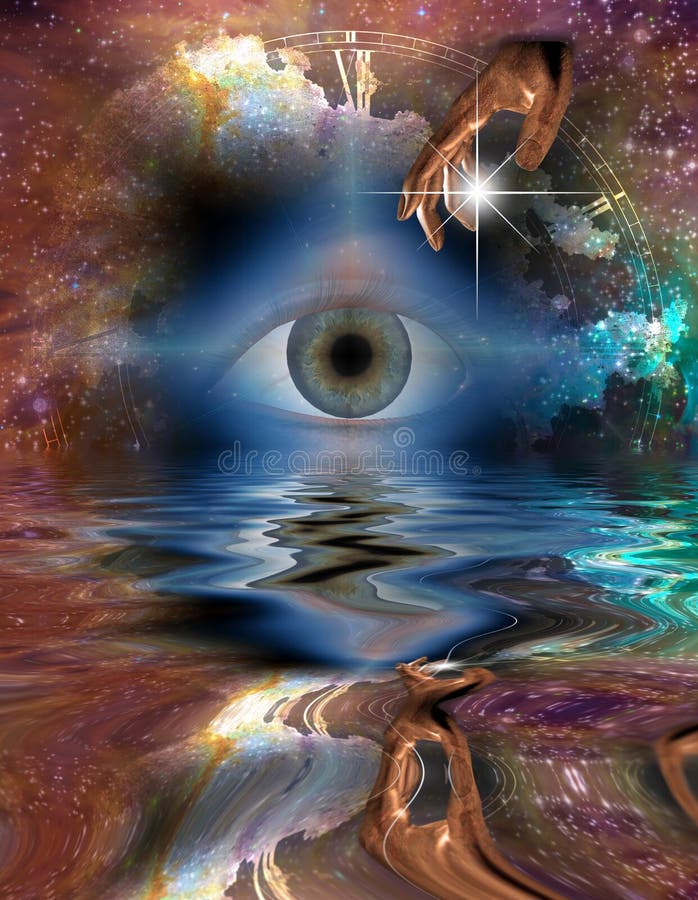 Touch of God stock illustration. Illustration of imagination - 117644772