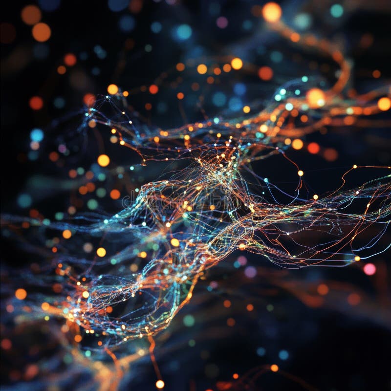 Surreal Digital Connections in Network Visualization with Vibrant ...