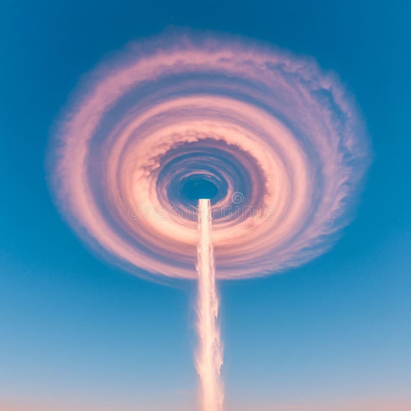 A Surreal, Digitally Created Formation Resembling a Swirling ...