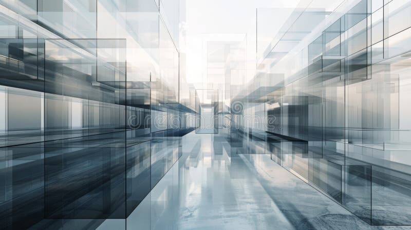 A Surreal Display of Overlapping Transparent Objects Blurring the Lines ...