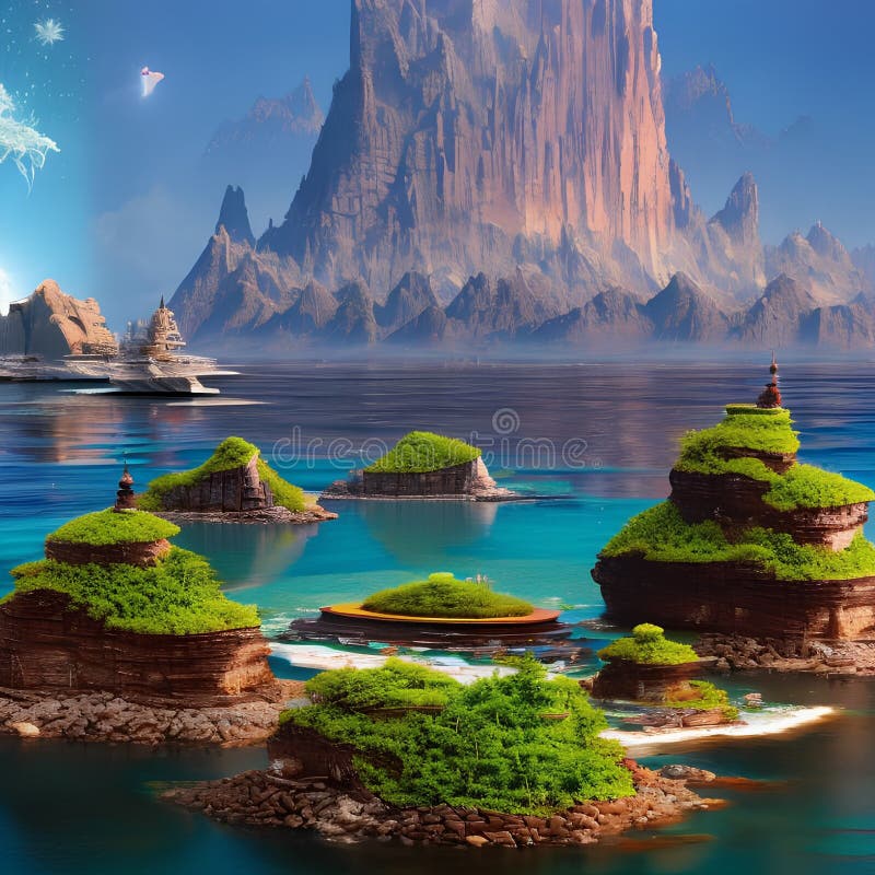 Generative AI, Island Dreamscape: a Surreal Landscape of Floating ... Generative AI, Island Dreamscape: a Surreal Landscape of Floating ...