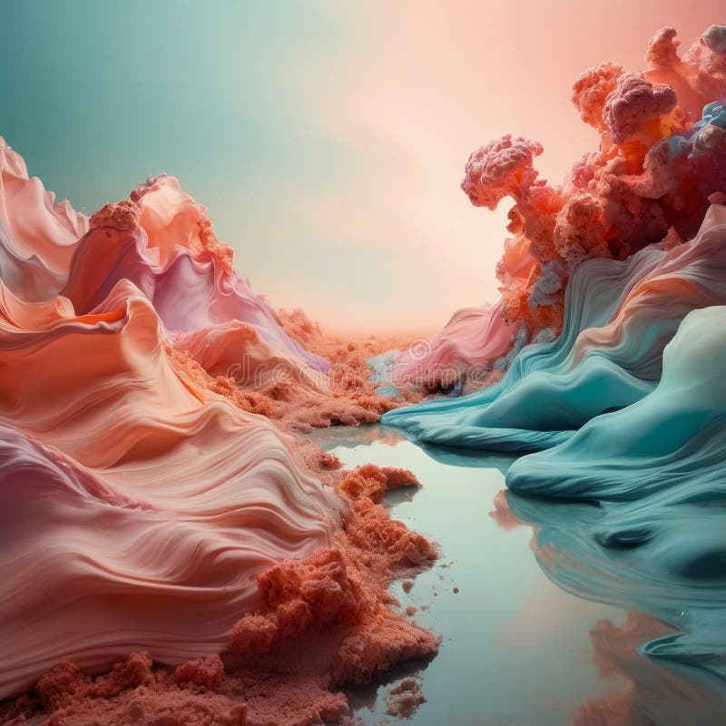 Surreal Dreamscape Where Reality Dissolves into Soft-Focus Abstract ...