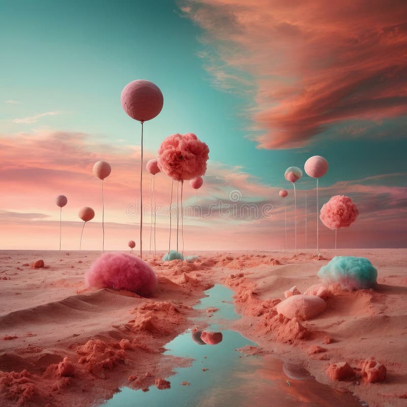 Surreal Dreamscape Where Reality Dissolves into Soft-Focus Abstract ...
