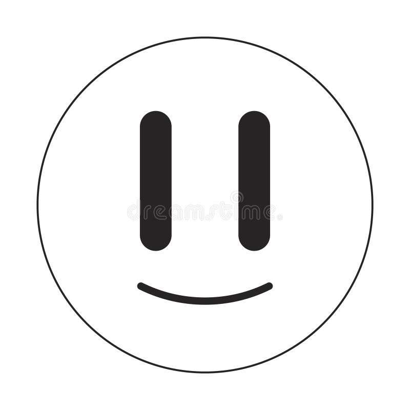 Surreal Emoji Flat Monochrome Isolated Vector Object Stock Vector ... Surreal Emoji Flat Monochrome Isolated Vector Object Stock Vector ...