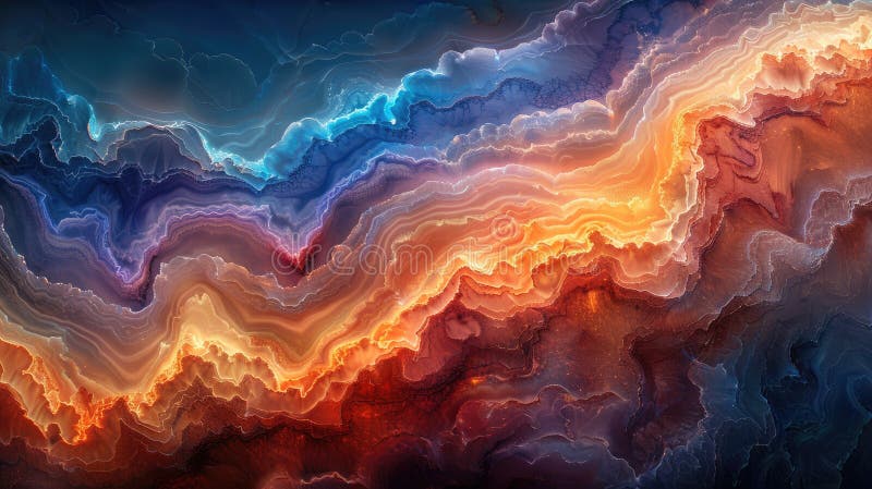 Surreal and Ethereal Abstract Background with Swirling Colors Stock ...