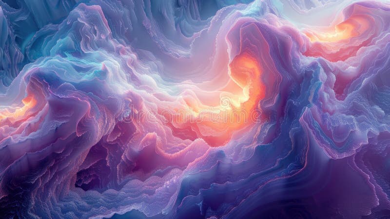 Surreal and Ethereal Abstract Background with Swirling Colors Stock ...