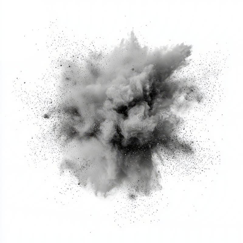 A Surreal Explosion of Soft Dust Particles, Creating a Swirling Cloud ...