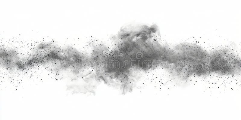 A Surreal Explosion of Soft Dust Particles, Creating a Swirling Cloud ...