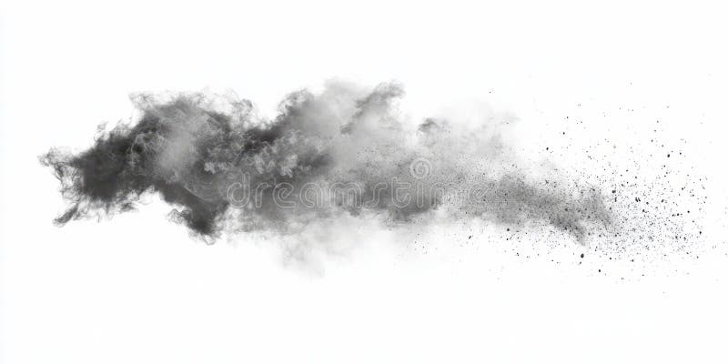 A Surreal Explosion of Soft Dust Particles, Creating a Swirling Cloud ...