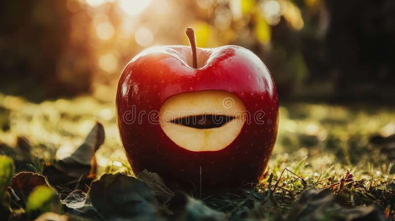 Surreal Eye Apple: Nature S Optical Illusion in Autumn Glow (100 ...