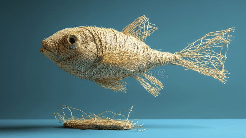 Surreal Fish Crafted from Twine Art Installation Studio Whimsical ...
