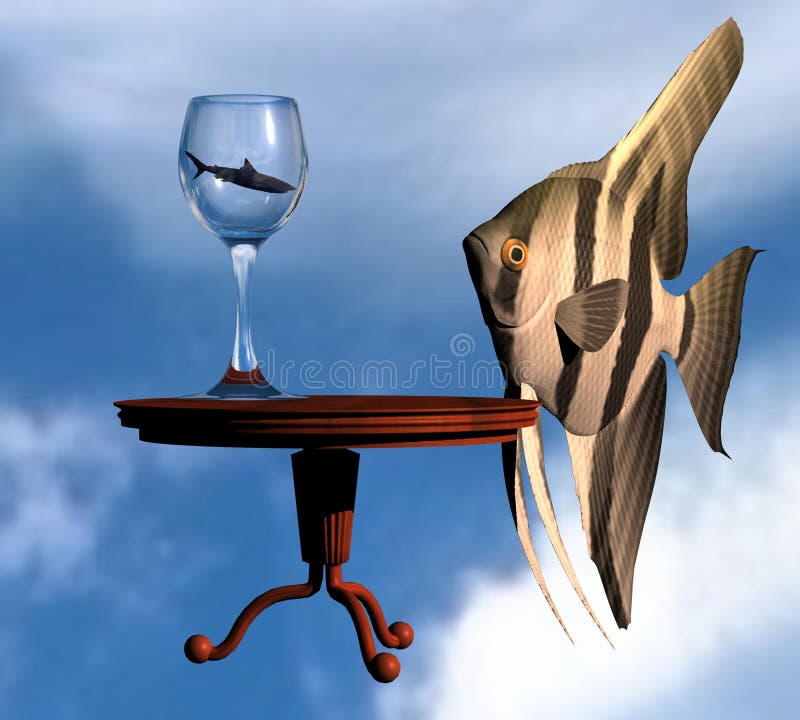 Surreal Fish Skyscape Stock Illustrations – 12 Surreal Fish Skyscape ...