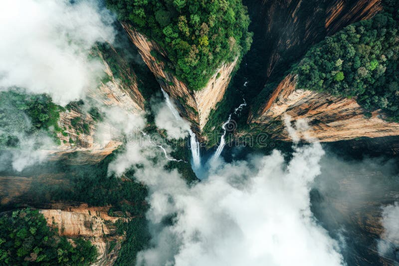 A Surreal Floating Mountain Background with Upside-down Peaks, Gravity ...
