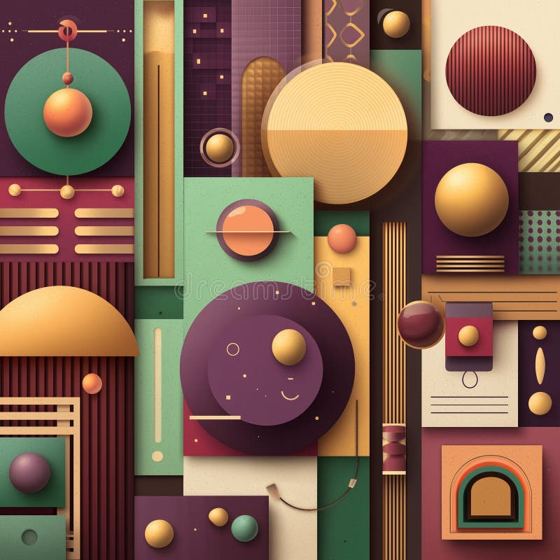 Surreal Floating Psychedelic Sculpture with Layered Textures Stock ...