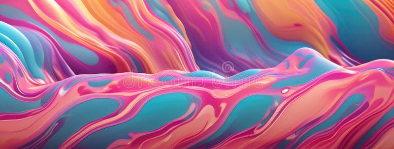 Surreal Fluidity with Floating Spheres Stock Illustration ...