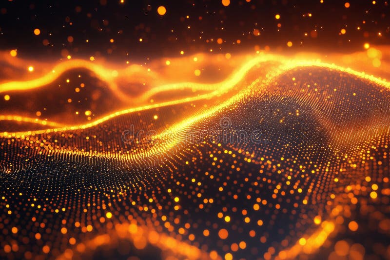 Fractal Sound Waves Rippling through Digital Hexagons and Luminous Data ...