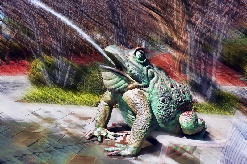 Frog Fountain Spitting Water Stock Photos - Free & Royalty-Free Stock ...