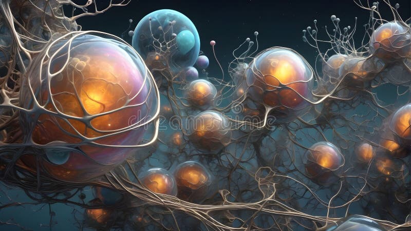 Surreal Glowing Spheres in Web-like Network Stock Image - Image of ... Surreal Glowing Spheres in Web-like Network Stock Image - Image of ...