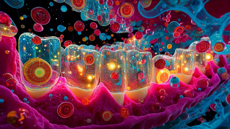 A Surreal and Highly Detailed Macro View Inside a Mouth. Stock Photo ...