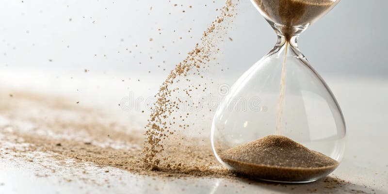 Surreal Hourglass with Copy Space on the Frame. Generative AI Stock ...