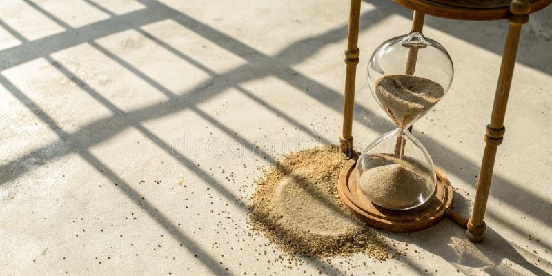 Surreal Hourglass with Copy Space on the Frame. Generative AI Stock ...