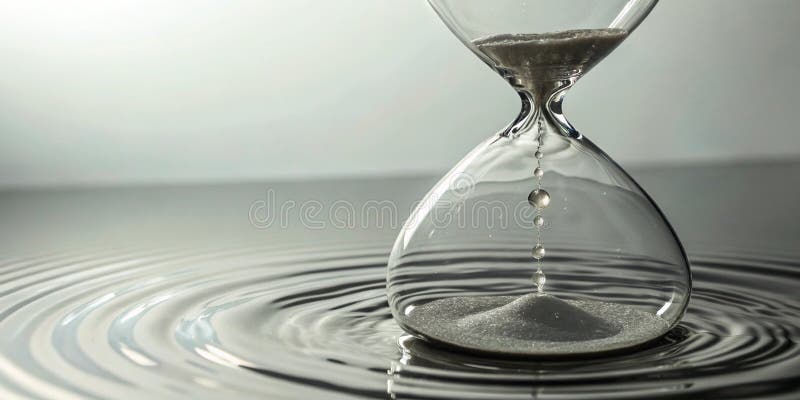 Surreal Hourglass with Copy Space on the Frame. Generative AI Stock ...